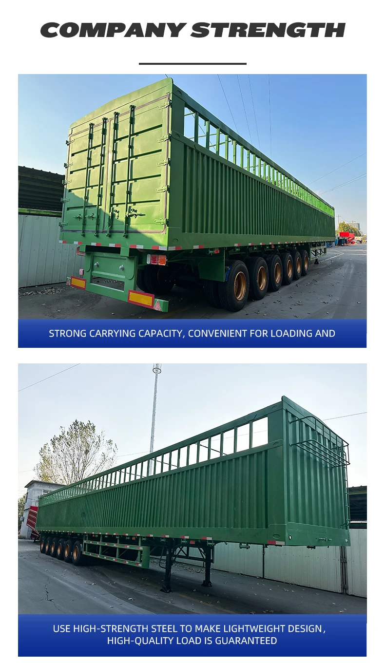 40ft Versatile And Reliable Drop Side Rail Wall Stake Flatbed Semi ...