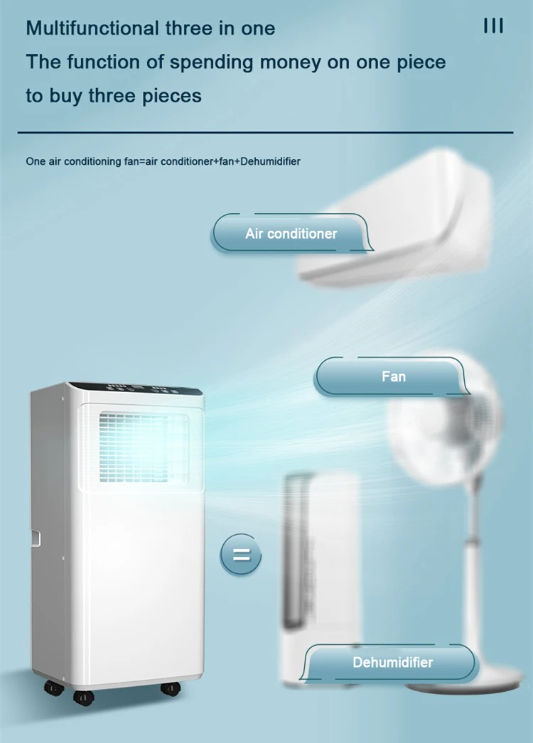 5000-9000 BTU Intelligence Airconditioner Mobile Air Conditioners House Portable AC Air ...
