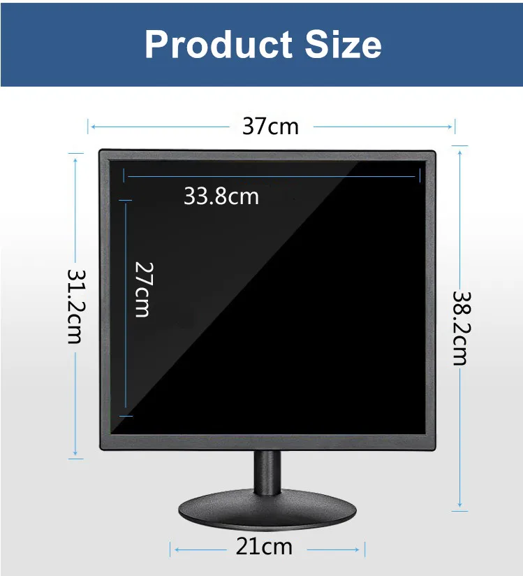 Cheap Vga Hd Port White 17inch 19Inch Old Crt Wall Mount Portable ...