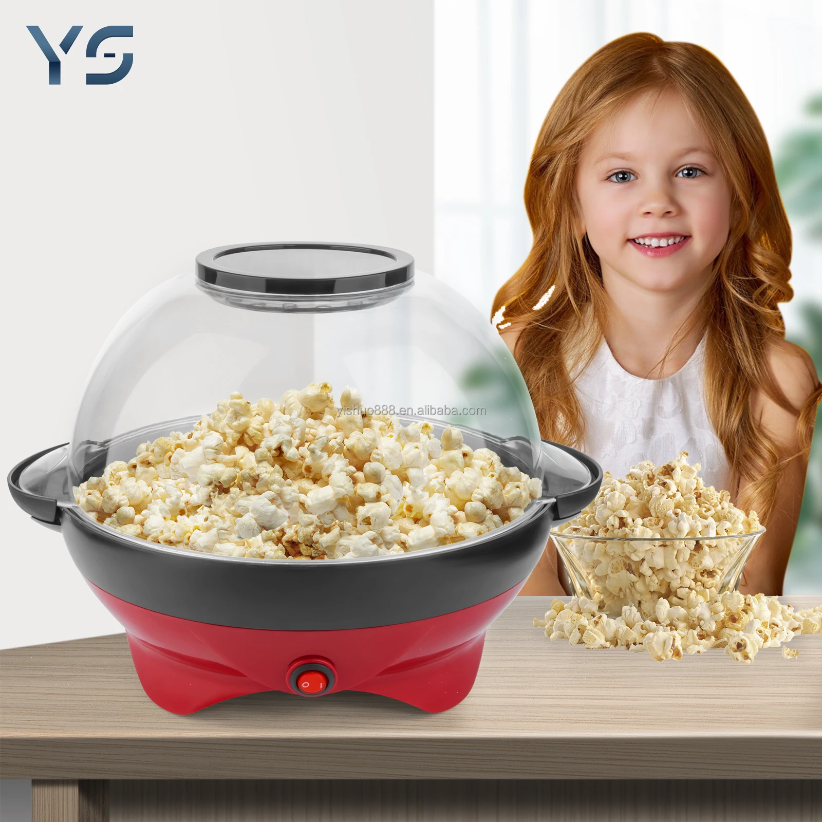 Small Mini Automatic Gourmet Popcorn Tabletop Popcorn Maker Easy to ...