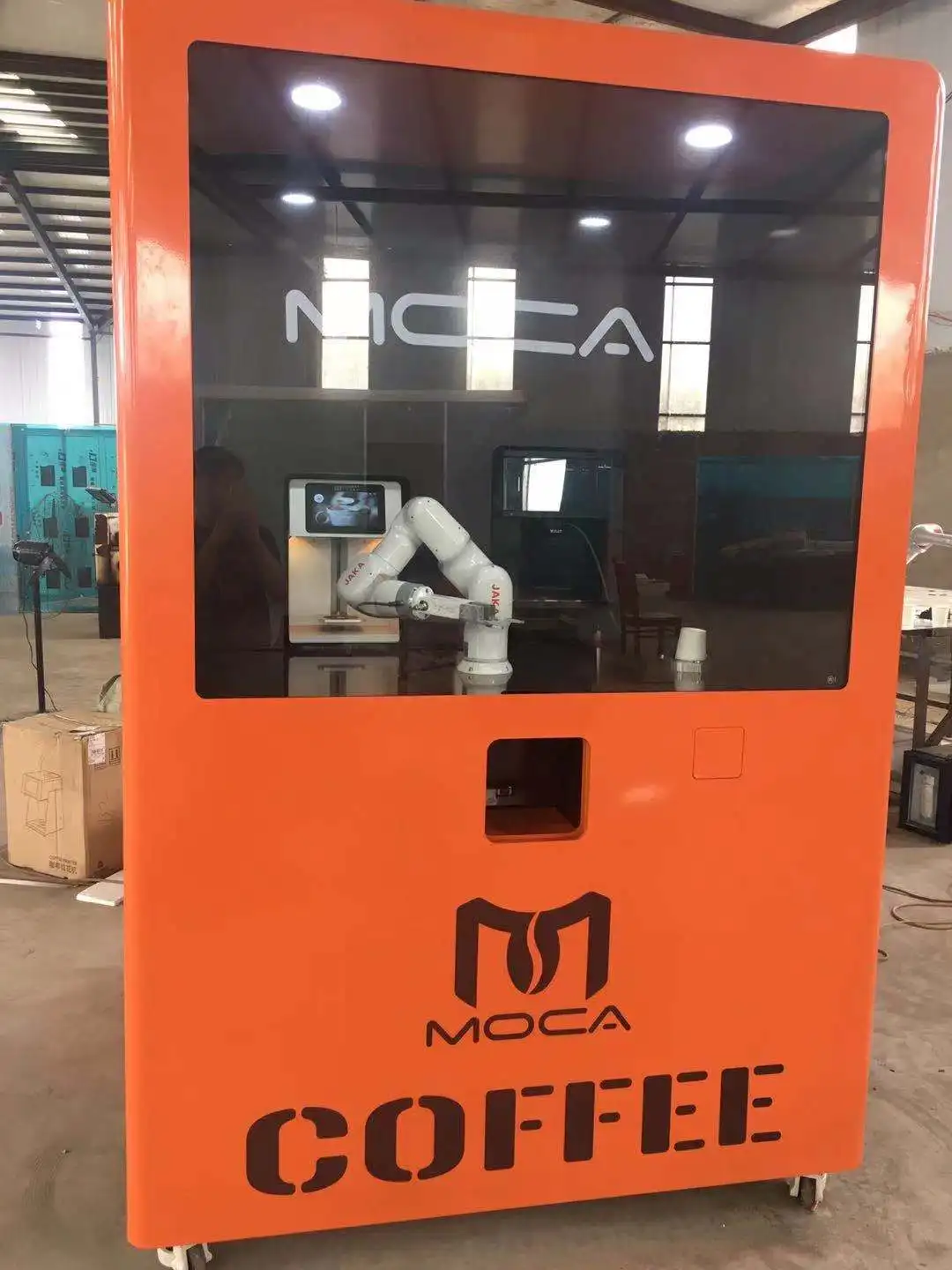 Fully Automated Intelligent Coffee Robot Vending Machine Shopping Mall ...