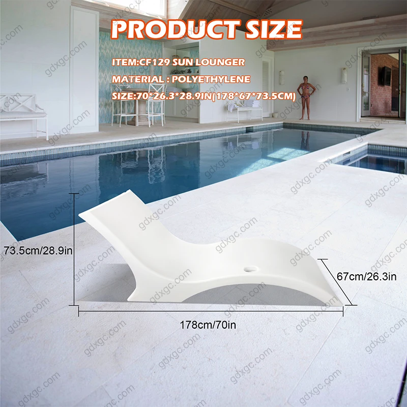 Ledge Pool Lounge Chair - Durable, Modern Outdoor Furniture