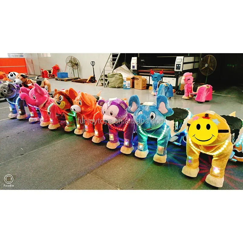 Guangzhou Factory Rides On Animal Walking Electric Animal Rides Coin ...