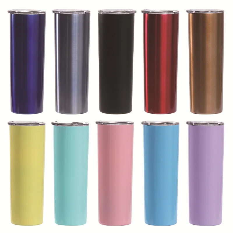 304 Stainless Steel Clear Lidded Insulated Mug Travel Camping Outdoor ...
