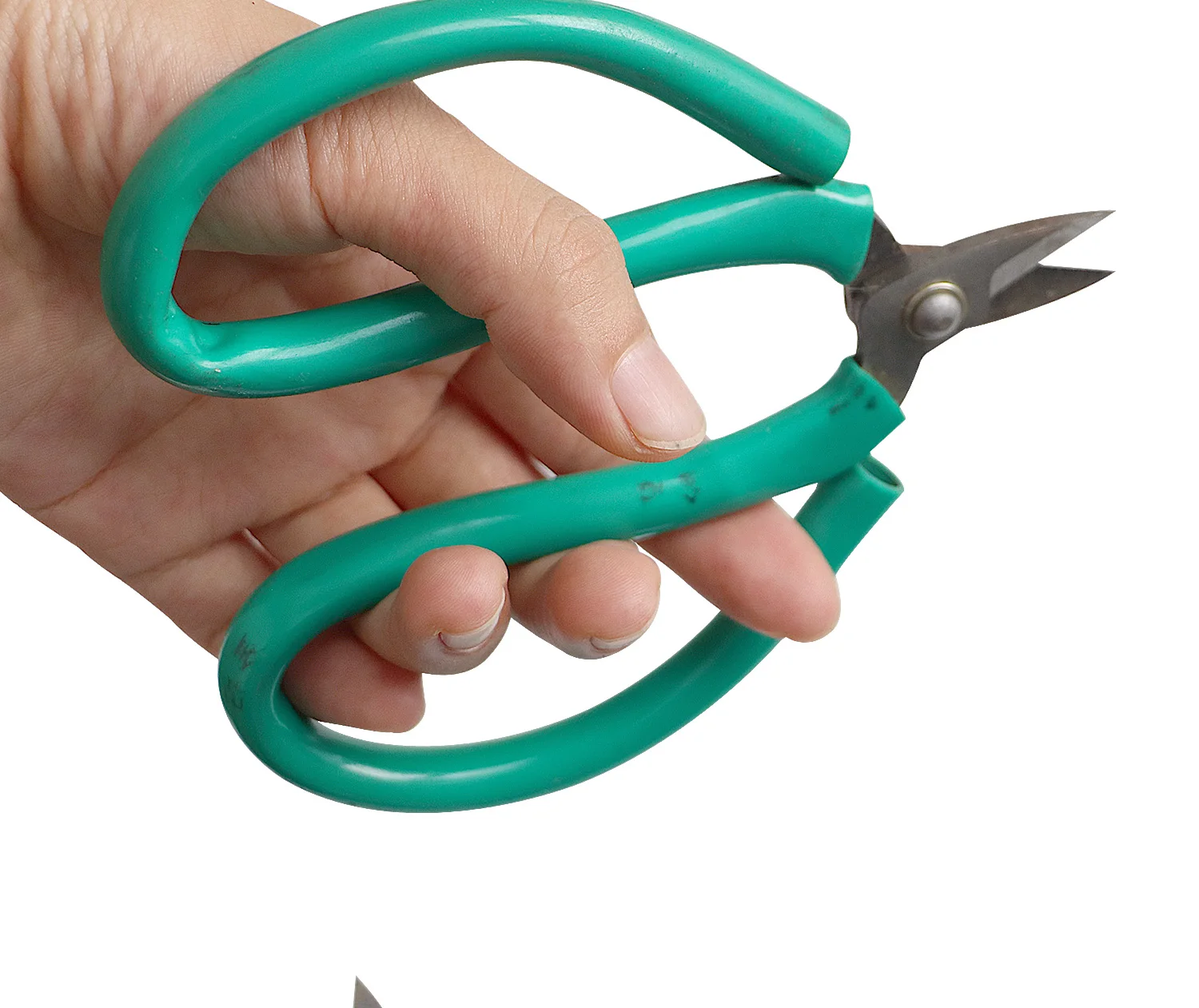 Green Handle Scissors Carbon Steel Short Nose Scissors Small,Medium And ...
