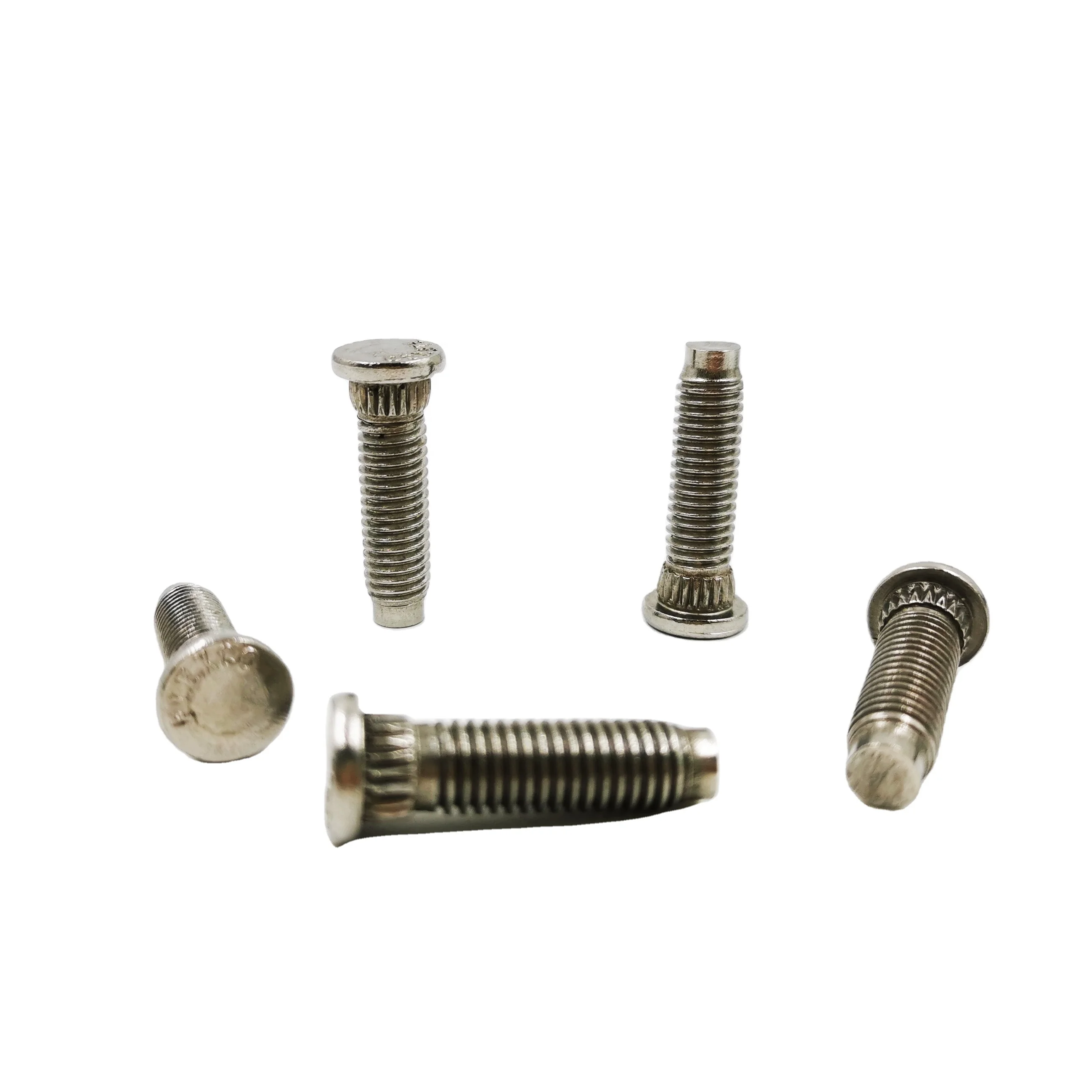 Stainless Steel Serrated Wheel Hub Stud Wheel Lug Studs With Knurling ...