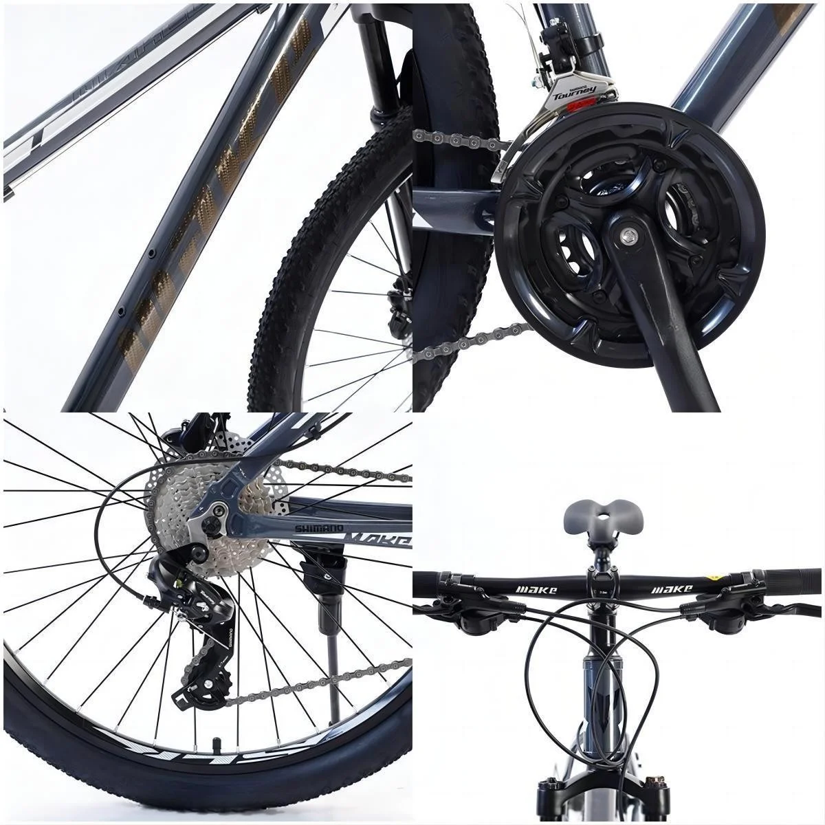Adult Off-road Shock Absorption 21 Speed Dual Disc Brake Shock Men Women 29 Inch Mountain Bikes ...