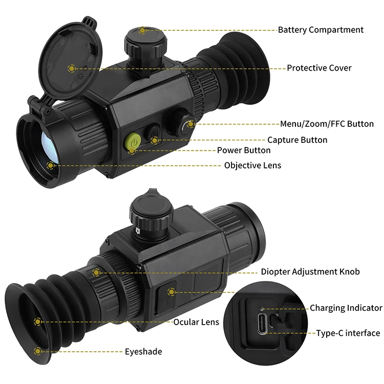 Hunting Thermal Imaging Scope - 384x288 Resolution