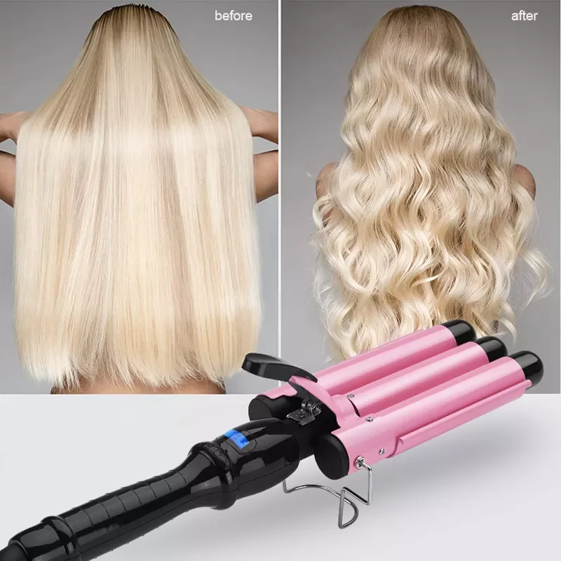 Triple Barrel Hair Curler Automatic Braid Hair Curler - Buy Triple ...