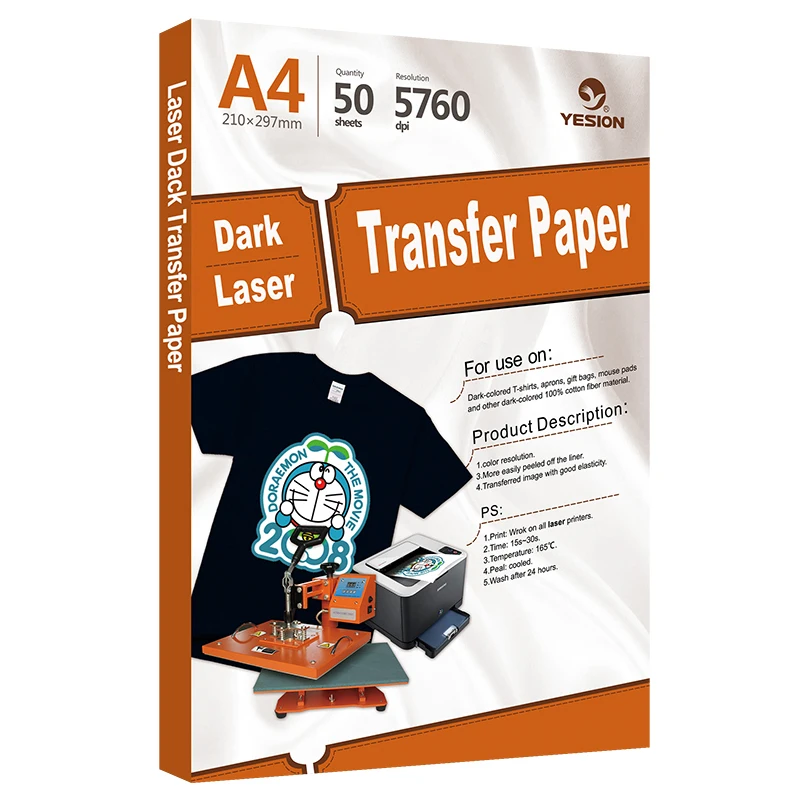 Heat Transfer Paper laser Self Weeding Dark Fabric Forever Laser Heat ...