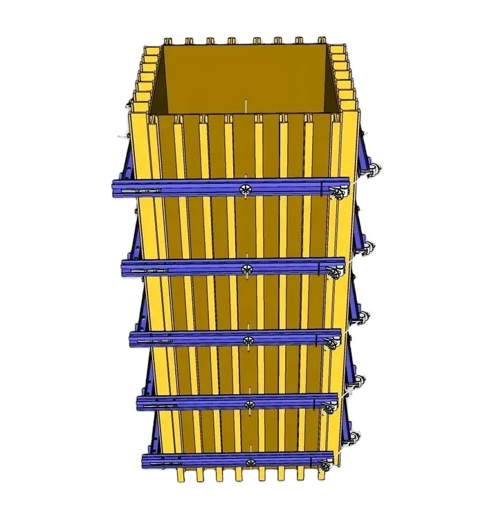 Reusable Steel Column Construction Concrete Formwork For Columns - Buy ...