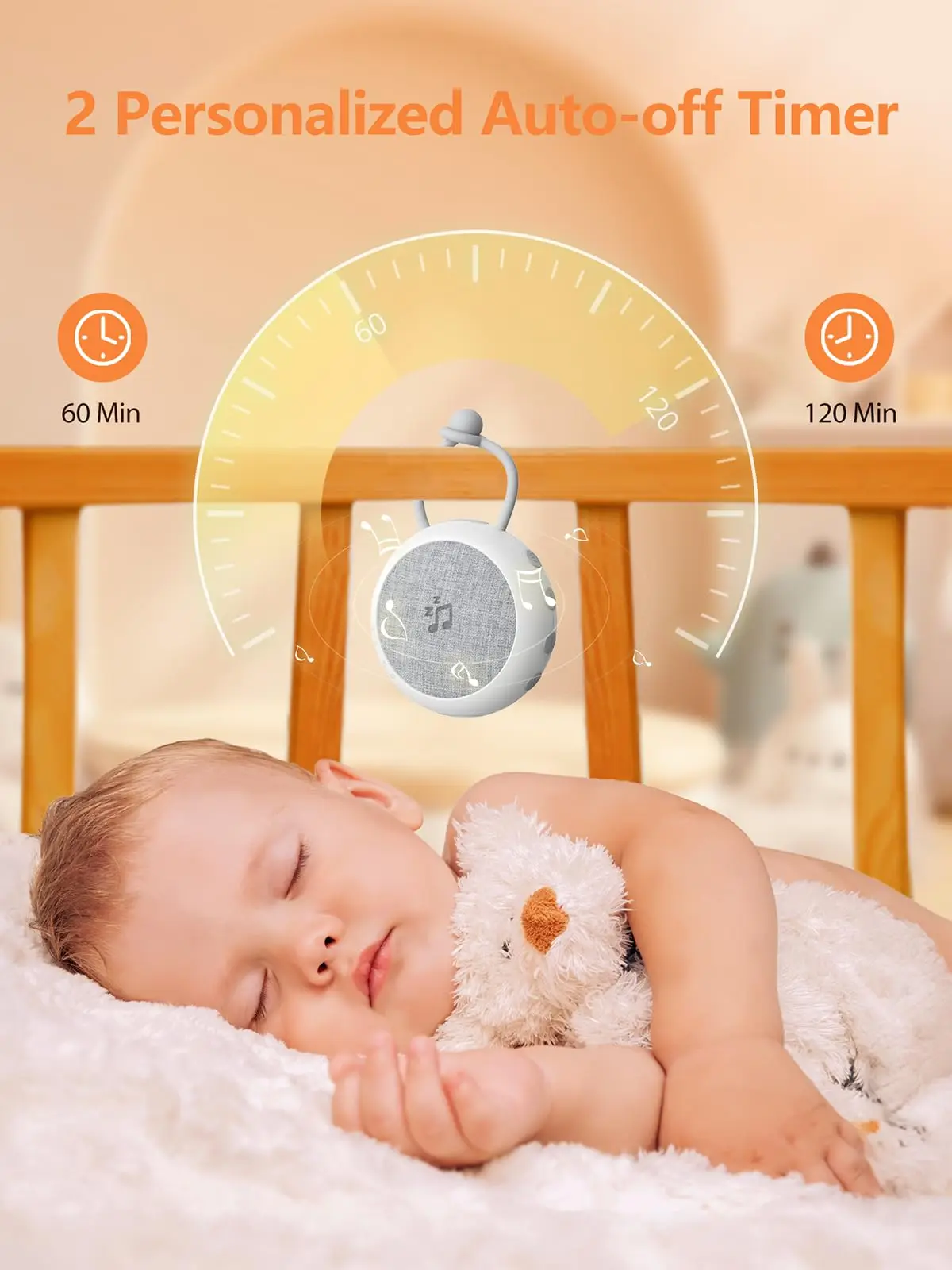 2023 New Mini Portable Baby Sleep Machine Rechargeable White Noise ...