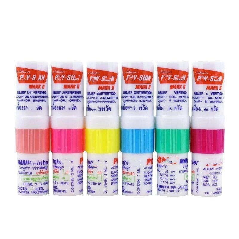 Menthol Essential Oils Thailand Medicated Oil Blank Nasal Inhaler ...