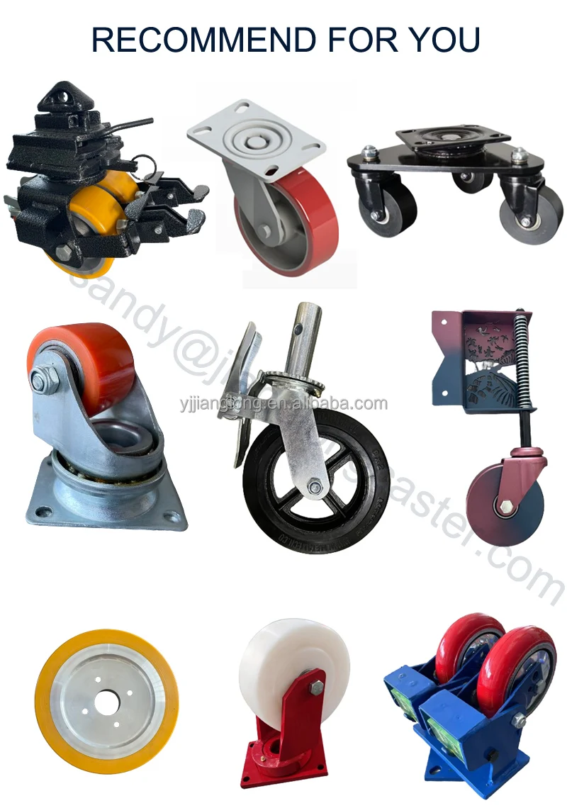 9 Tons JACK for 4pcs Rubber Lifting Caster Container Caster Super Heavy ...