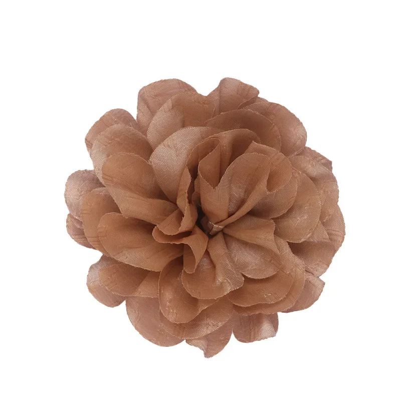 2023 11.5cm Big Size Chiffon Fabric Flower Wedding Decoration Silk Rose ...