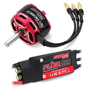 1700kv Brushless Dc Motor 40a Programmable Flier Esc Combo Set For ...