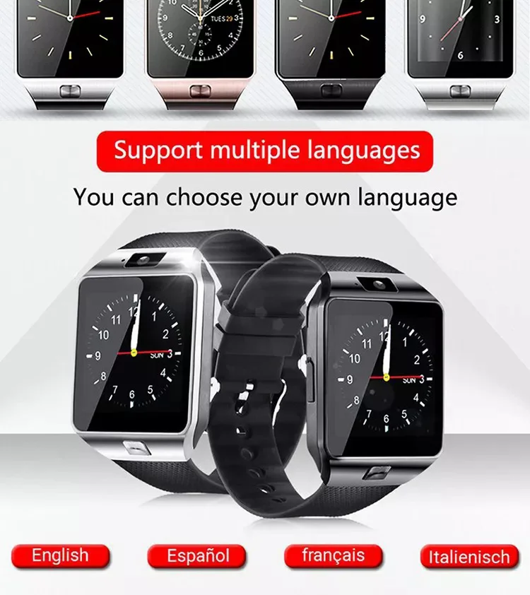 Reloj Inteligente Camera Sim Video Call Wifi Sports Tracking Dz09 Smart ...