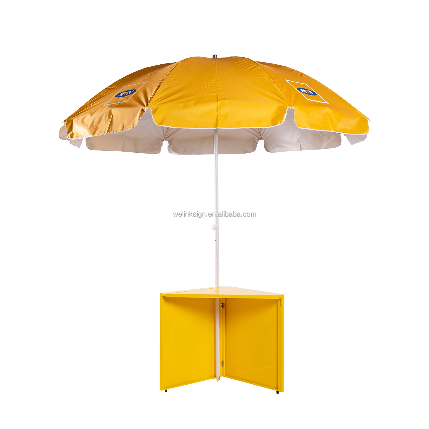 Africa MTN Portable Metal Folding Service Counter - Custom Logo