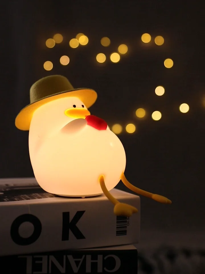 2023 New Arrival Lying Happy Duck Silicone Led Night Light Pat Control ... 2023 New Arrival Lying Happy Duck Silicone Led Night Light Pat Control ...
