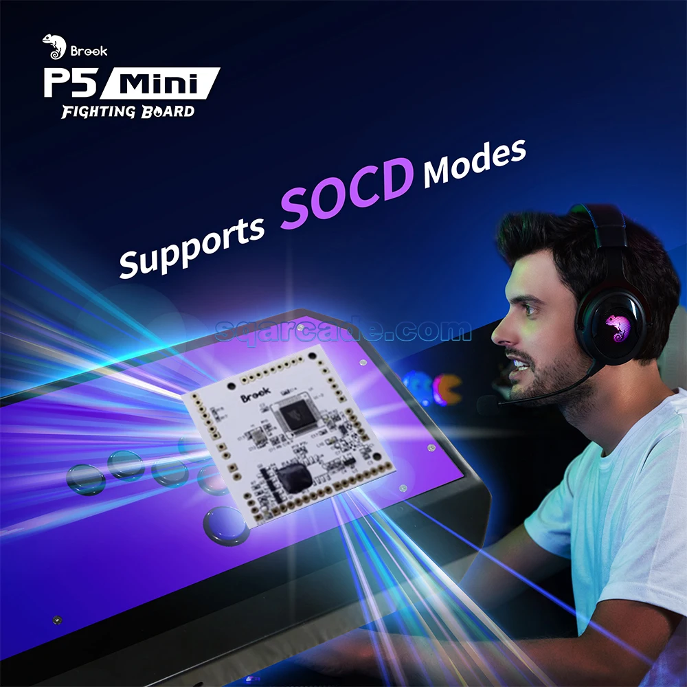 Mini Hitbox Pcb Arcade Leverless Controller Ps5 Fighting Game Encoder ...