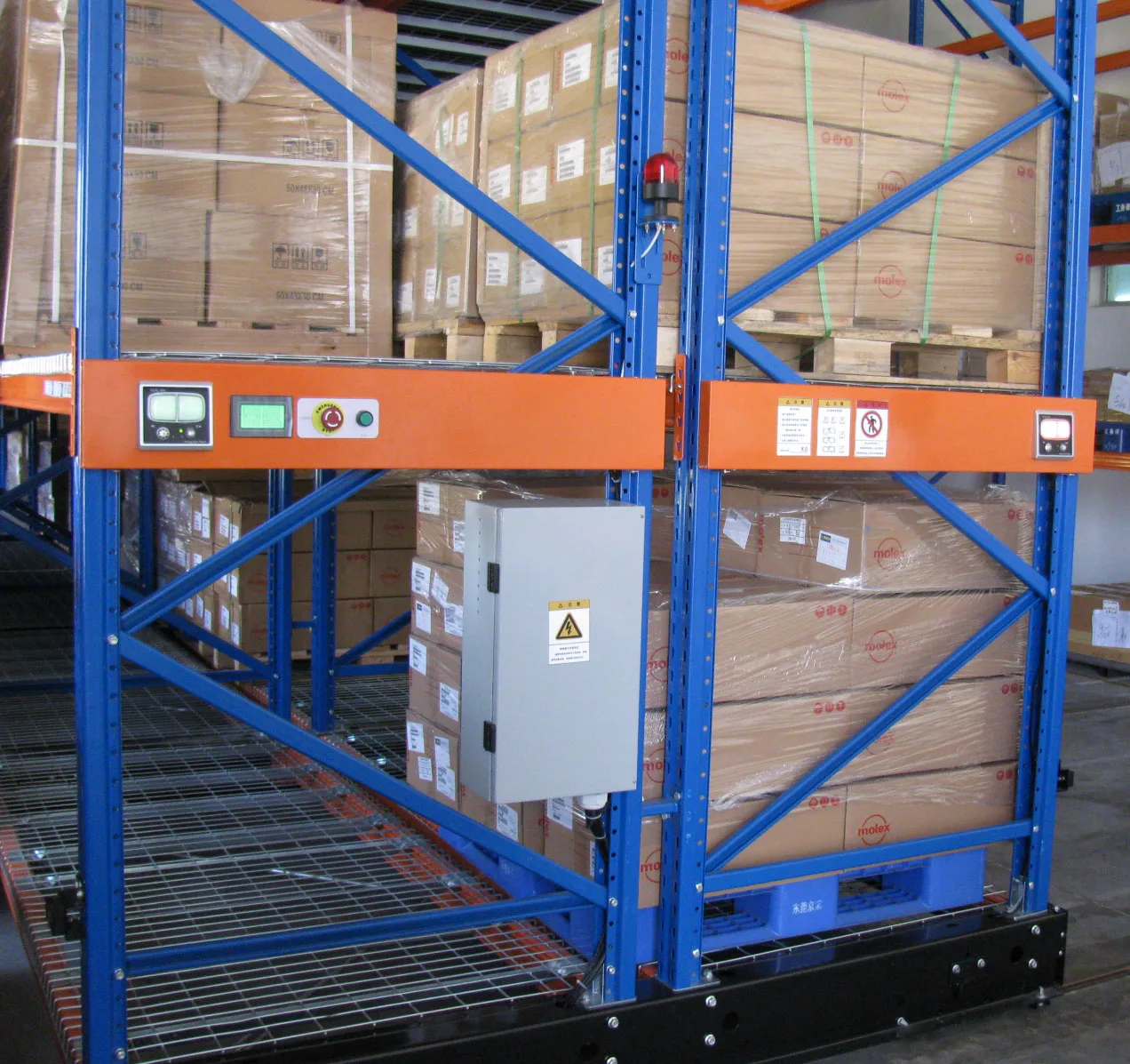 Earthquake Proof Electric Mobile Rack For Food And Drug Industry - Buy ...
