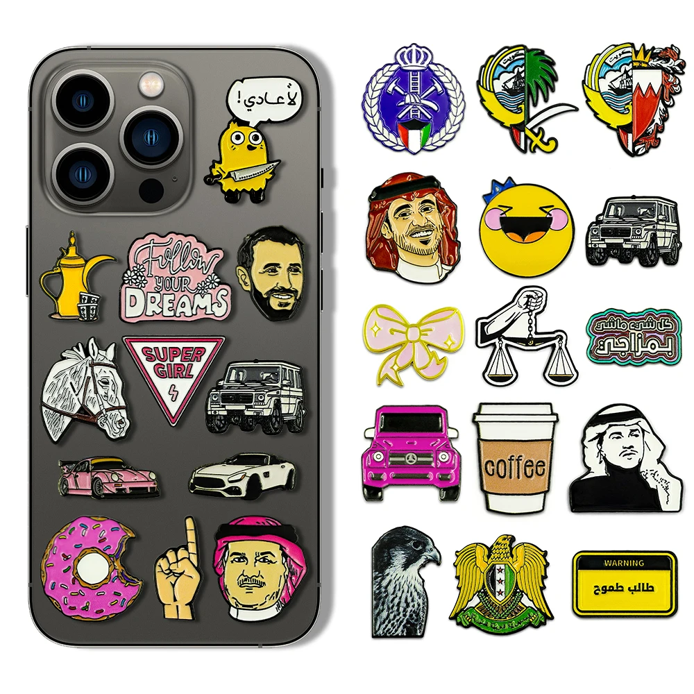 Design Logo Adhesive Badge Pin 3m Gold Mobile Bahrain Uae Saudi Arabia ...