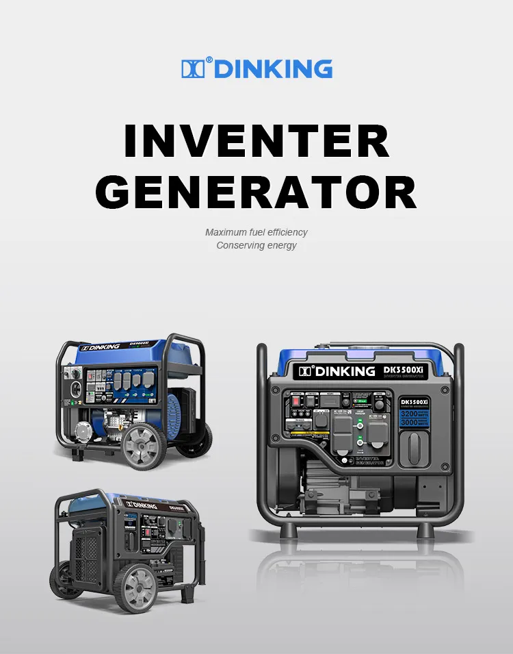 Dinking 2.8kw Open Frame Power Gasoline Generator High-efficiency ...