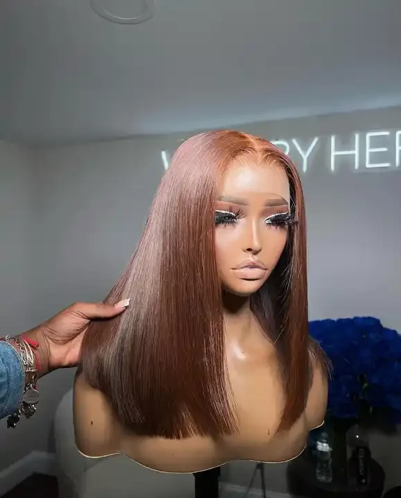 Cheap 13x4 Lace Frontal Blunt Cut Perruque Bob Naturel 100% Humain ...