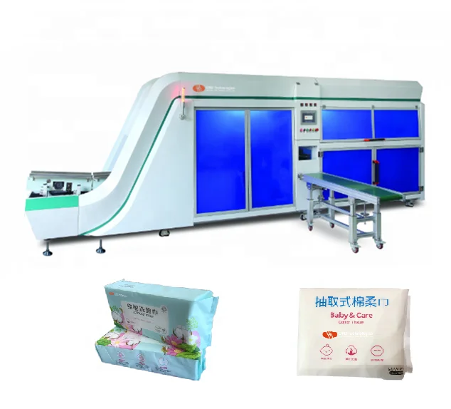 Automatic Tissue Paper Processing Machine Bag Packing Machine For Soft ...