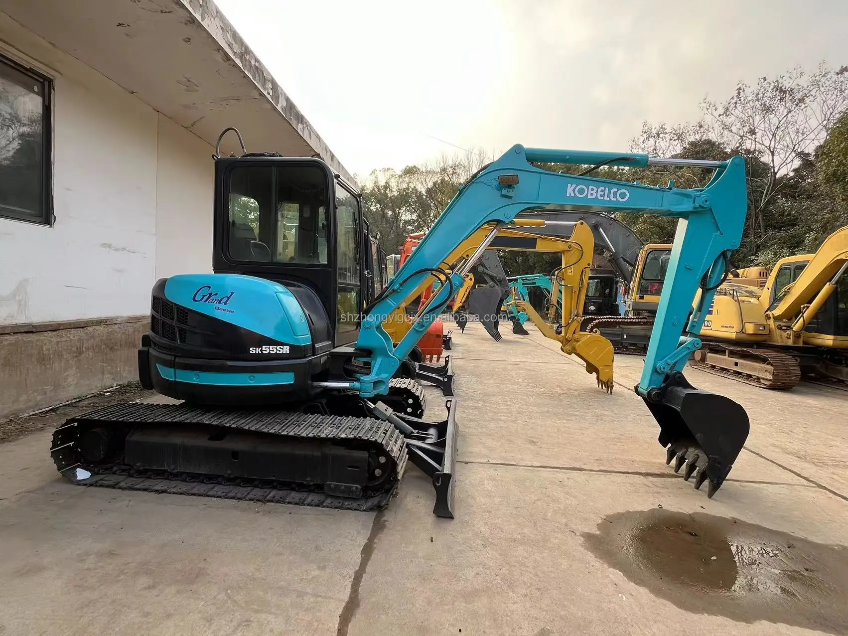 Japan Original Kobelco Sk60 Hydraulic Crawler Excavator With Dozer ...