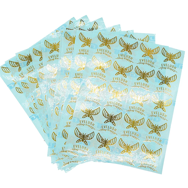 Custom Self Adhesive Metallic Letters Labels - Gold Nickel