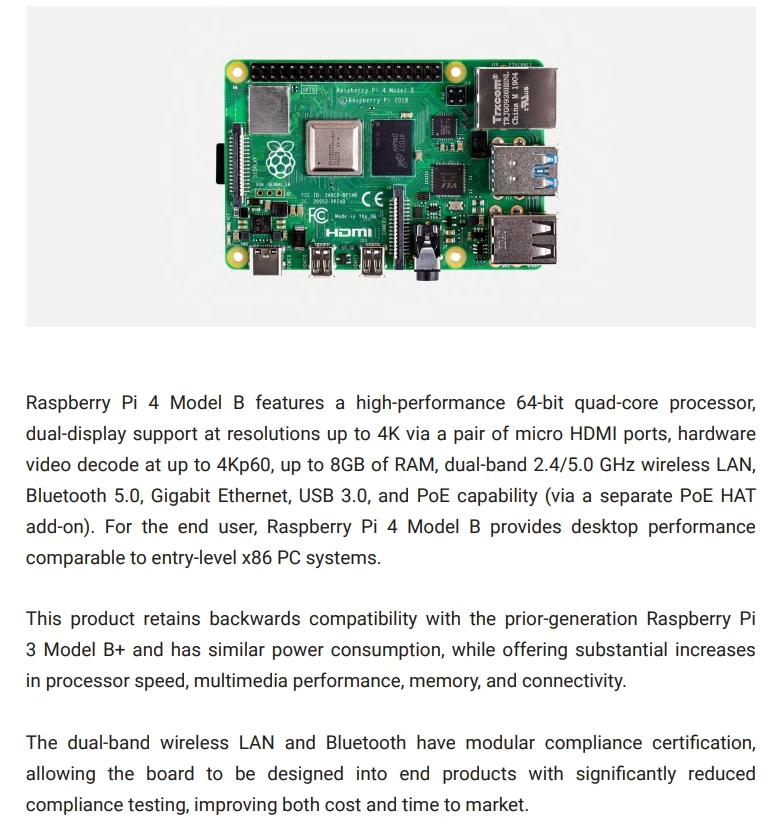 Raspberry Pi 4b 1g Development Board 15ghz 4 Core Original Sdram In Stock Raspberry Pi 4 Model 