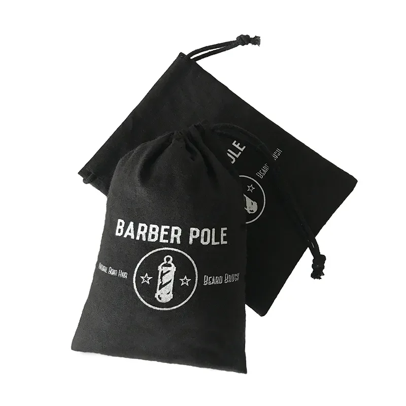 Reusable Black Side Drawstring Hair Cutting Accessory Storage Pouch ...
