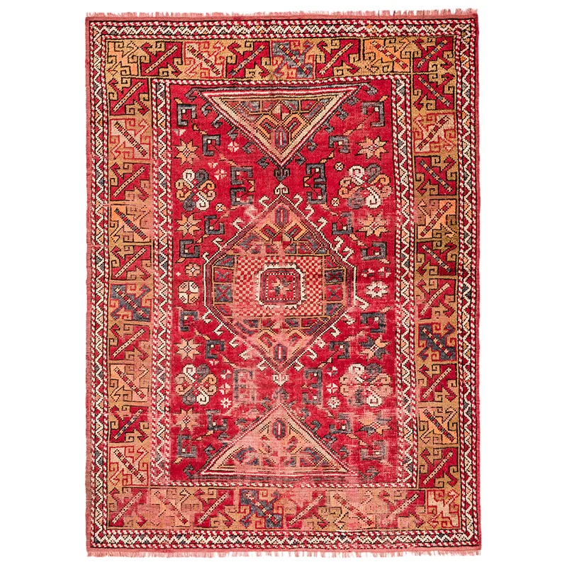 turkish red vintage rug - nimfomane.com