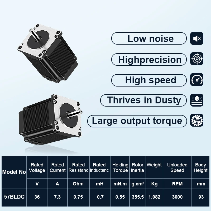 Nema 23 Brushless DC Motor Waterproof for Motorcycle Conversion Kits ...