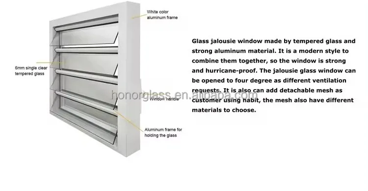 Jalousie Window Glass Louver Windows Louvered Windows - Buy Jalousie ...