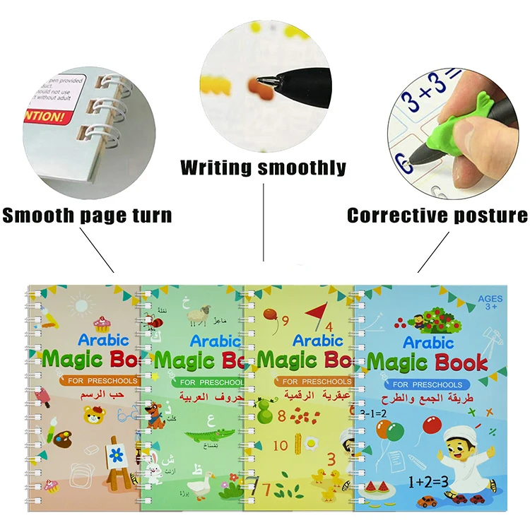 Calligraphy Arabic Handwriting Groove Book Magic Copy-book Writing 4 ...