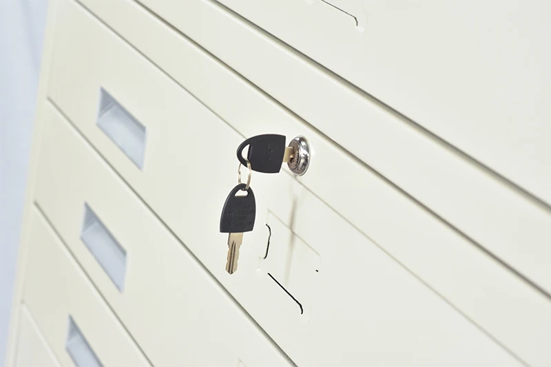 Lateral Metal Map Plan Cabinet with 5 Drawers for File Storage