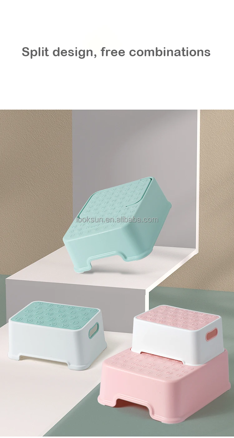Custom Double Step Toilet Toddlers Baby Child Double Plastic Step Stool ...