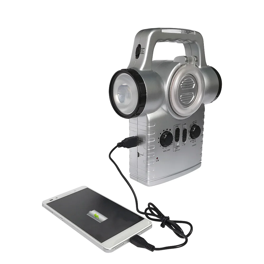 Home Radio With Power Bank And Self-powered Lamp Rechargeable Solar Led ...