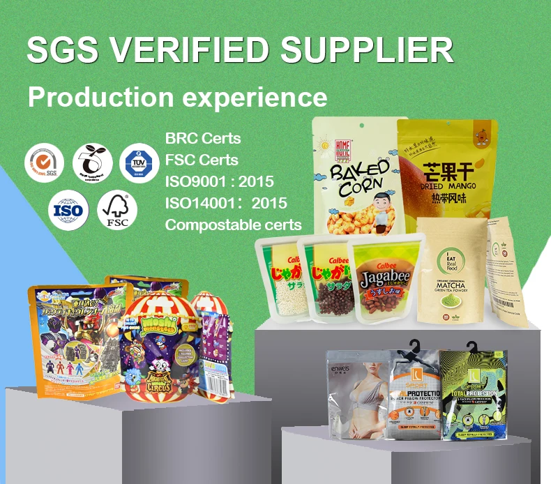 Moisture Proof Nylon Freezer Packaging Pouches Custom Mylar Edible Food ...