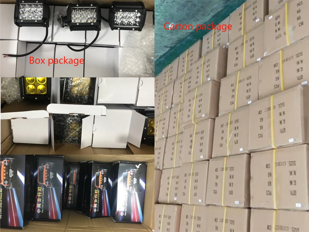 4 Inch 60w Strobe Light Pods Emergency Warning Led For Car Tractor Side ...