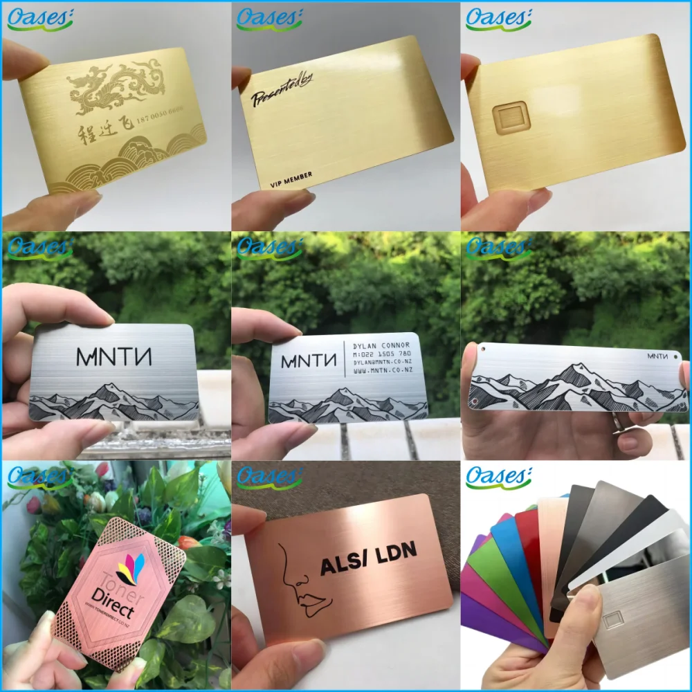 Custom Gold Metal Business Cards - High Quality 0.5mm