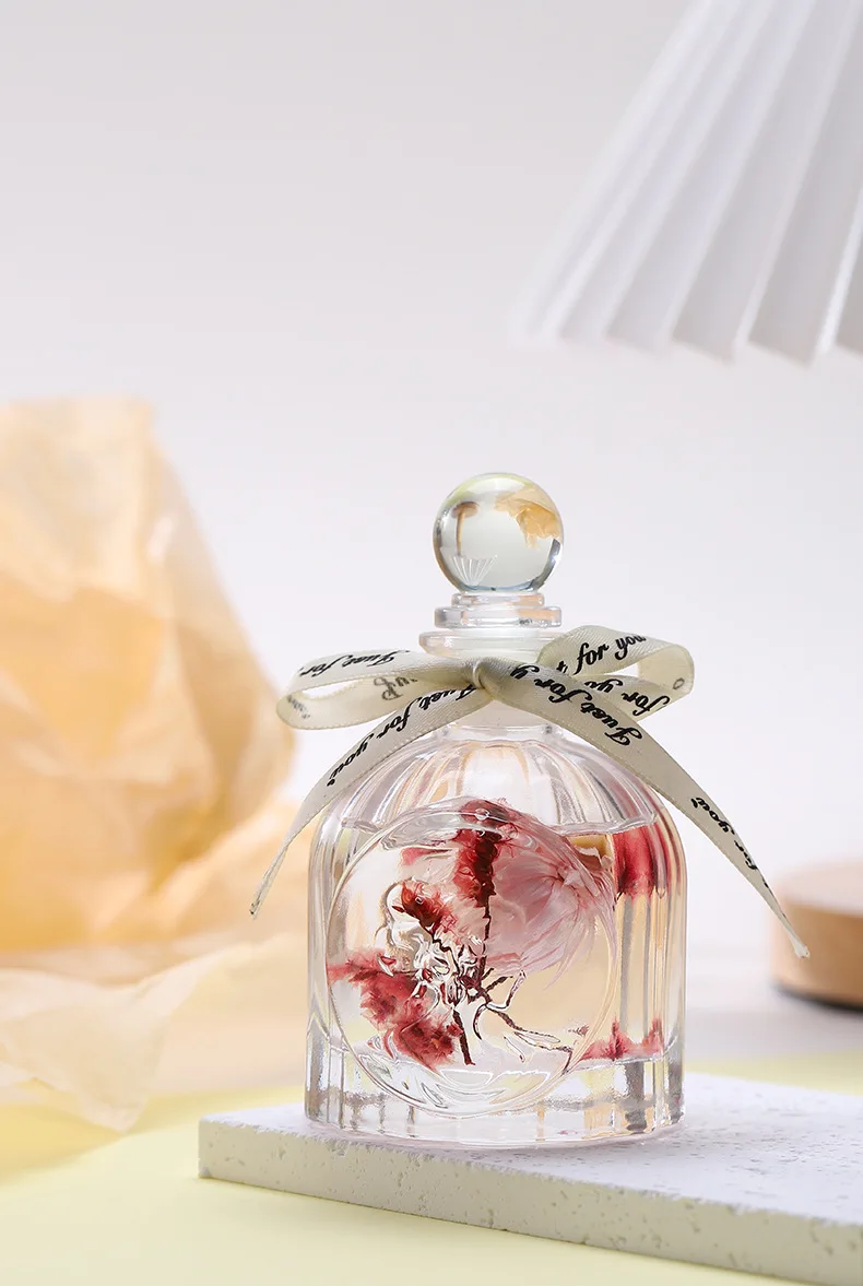 100ml Luxury Custom Flower Reed Diffuser Sets 2023 With Sticks And Home ...