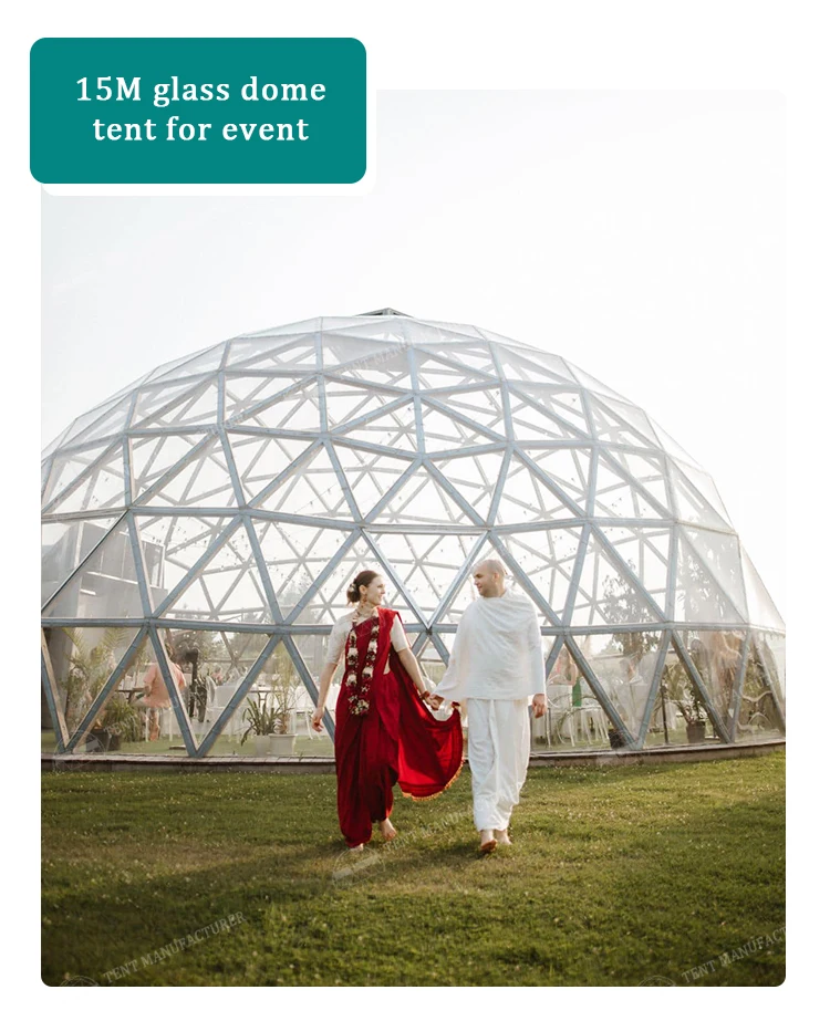 15M 20M Outdoor Geo Dome Kit Glass Dome Tent for Event and Wedding ...
