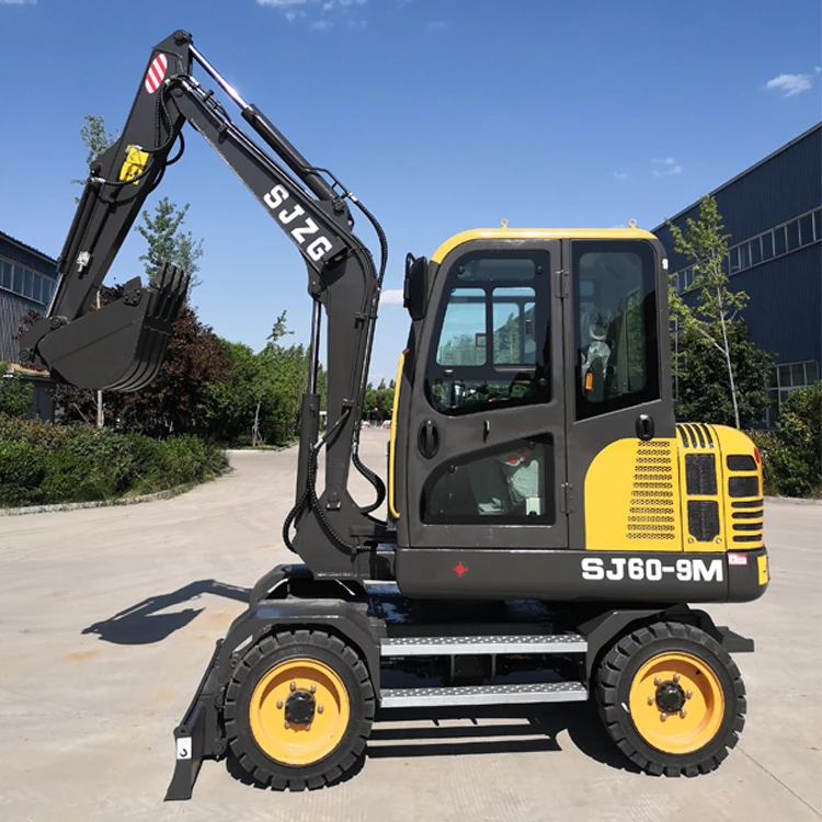 China Shandong Sale 5 Ton Heavy Equipment Mini Wheel Excavator Machine ...