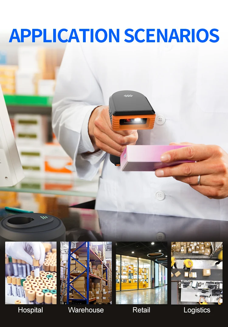 Xincode 2D QR Price Bar Code Handheld Scanner - OCR Barcode Reader