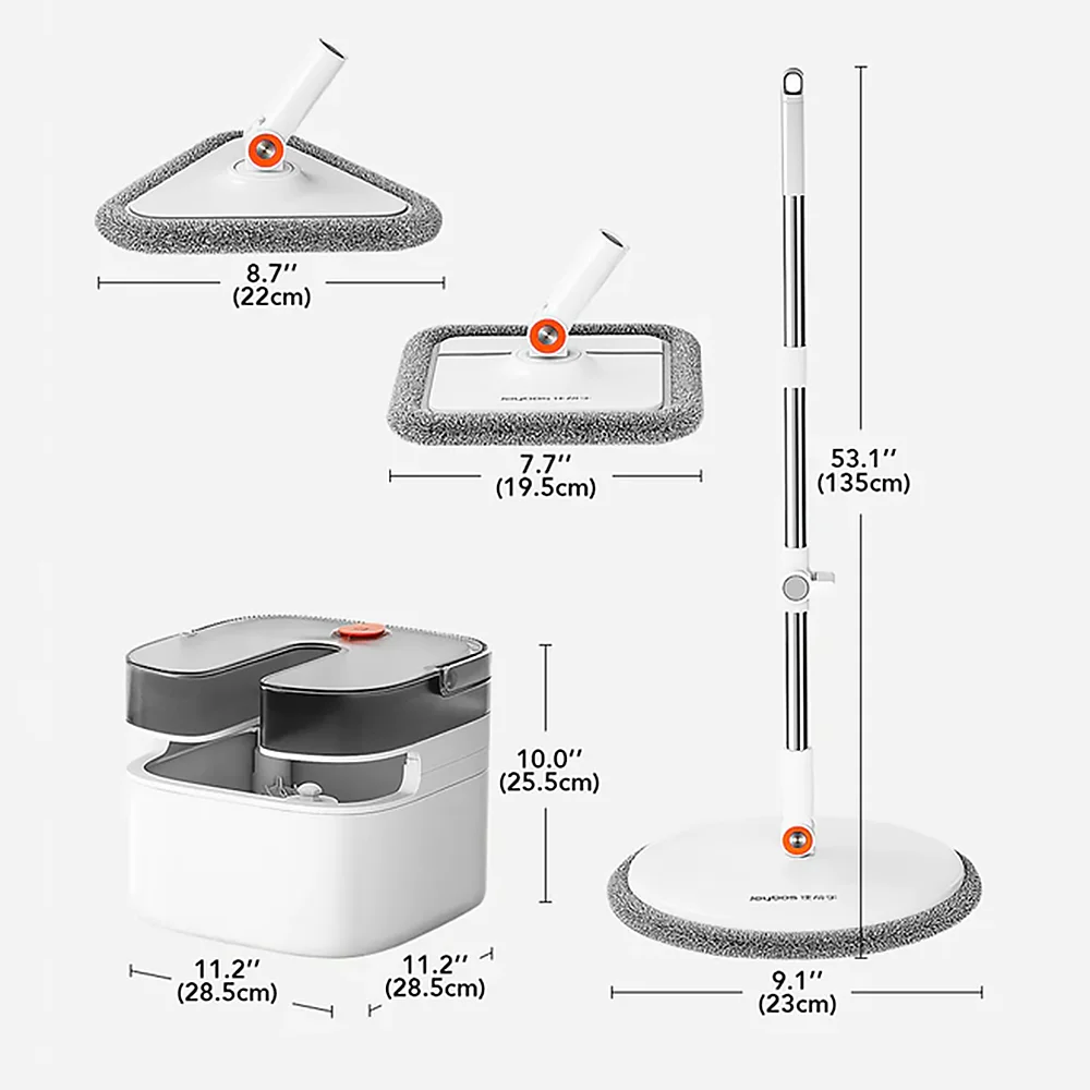 Joybos Clean Dirty Separation Floor Self Cleaning Mop 360 Degree ...