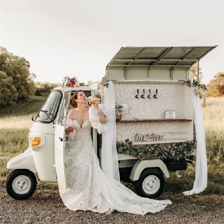 Electric Mobile Bar Cart Mini Tap Trucks Wedding Party Ape Wine ...