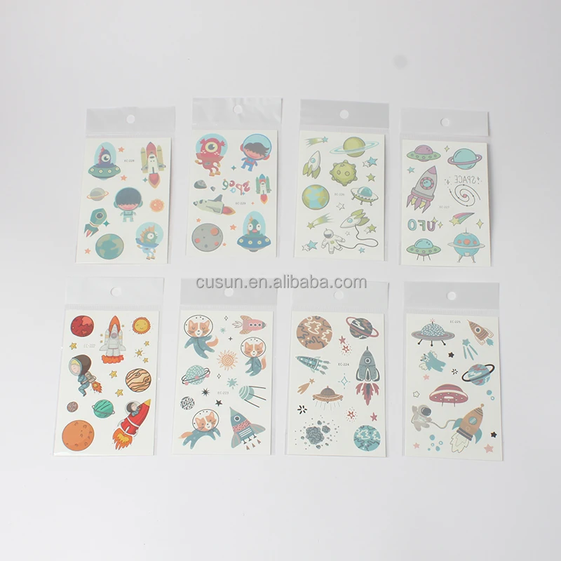 Customizable Temporary Tattoo Sticker Sheet For Kids Waterproof - Buy ...